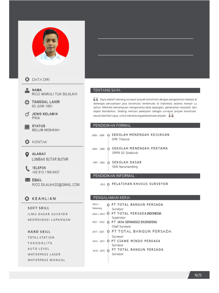 CV Rico Silalahi | PDF