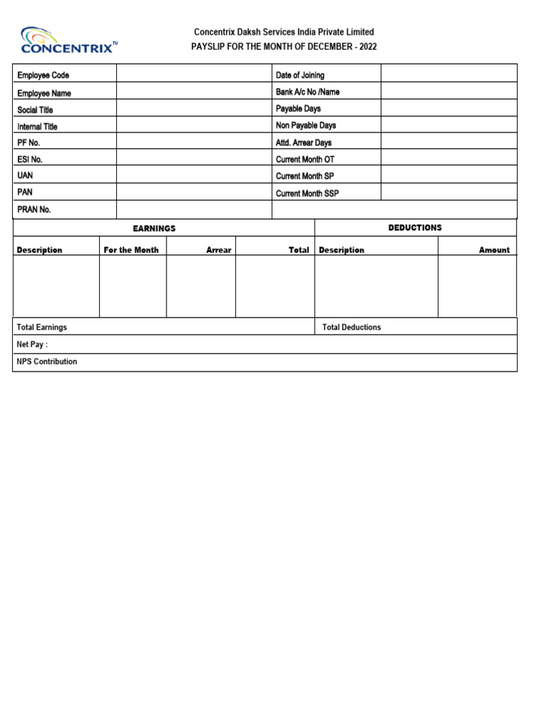 Neel Rawal - Salary Slip - Dec2022 | PDF