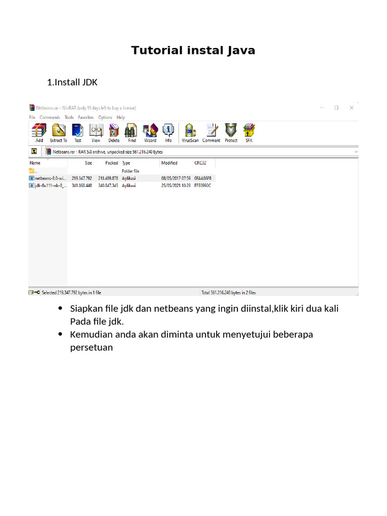 Tutorial Instal Java | PDF