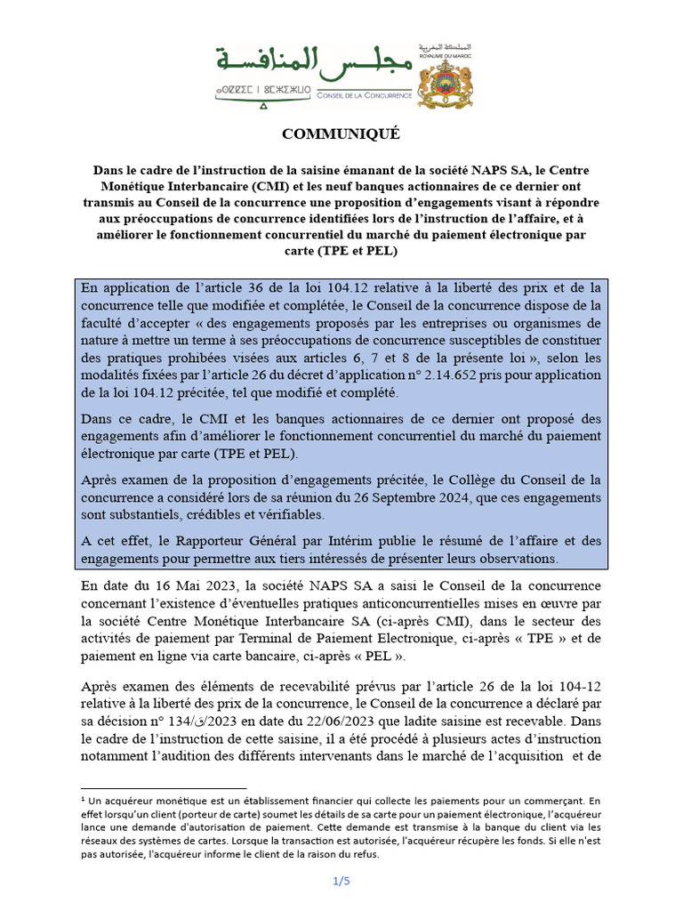 Communiqué | PDF
