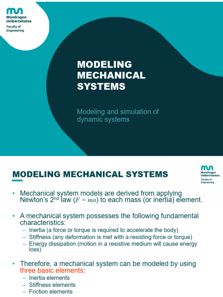 Modeling Mechanical Systems | PDF