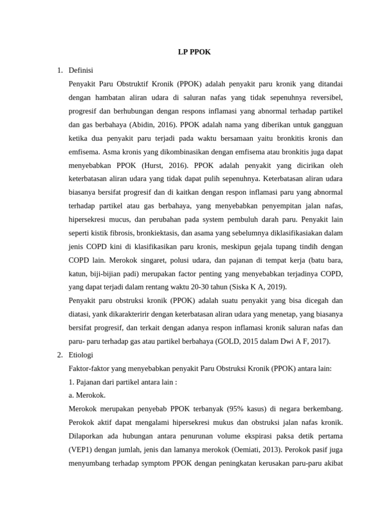 LP PPOK - Hafid | PDF