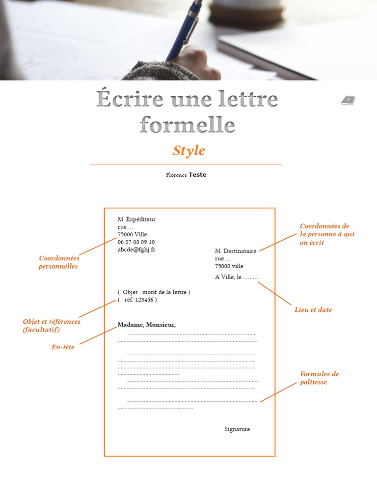 Mots de Liaison Et Lettre Formelle | PDF