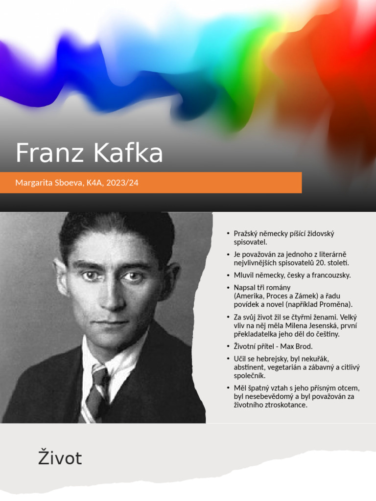 Franz Kafka - Prezentace | PDF