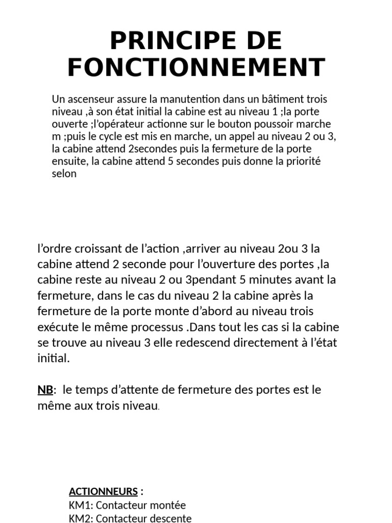 Deprincipe de Fonctionnement | PDF