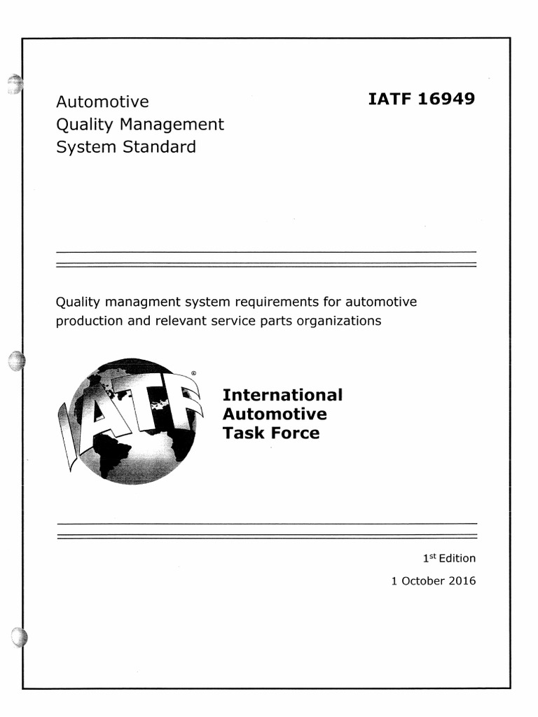 Iatf 16949 | PDF
