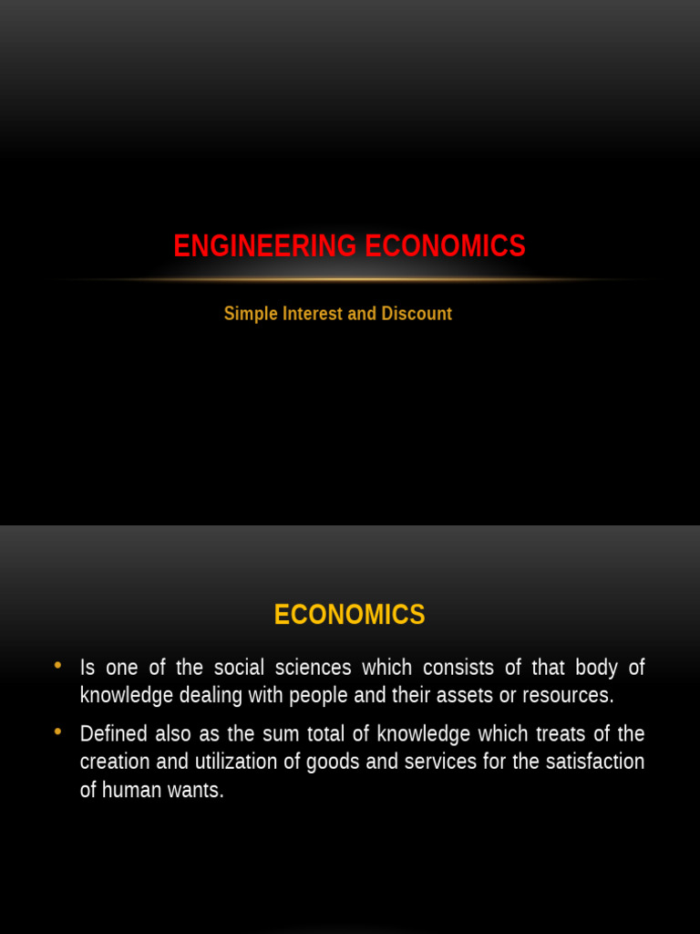 Engineering Economics | PDF | Interest | Finance & Money Management