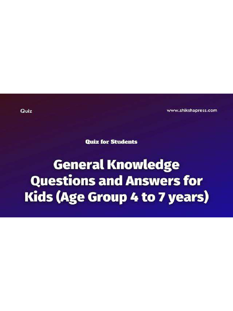 General Knowledge 1 | PDF