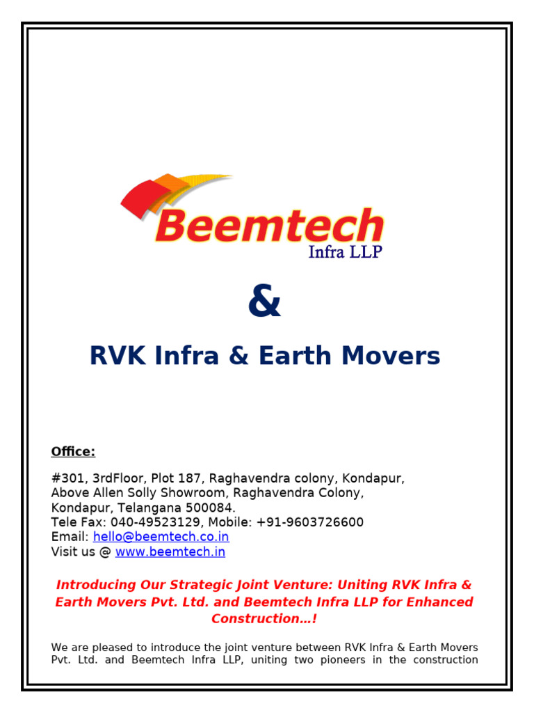 RVK Infra | PDF