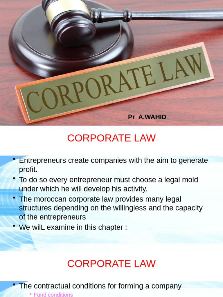 Corporate Law | PDF