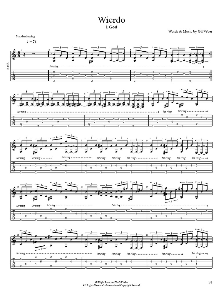 1 God - Wierdo | PDF