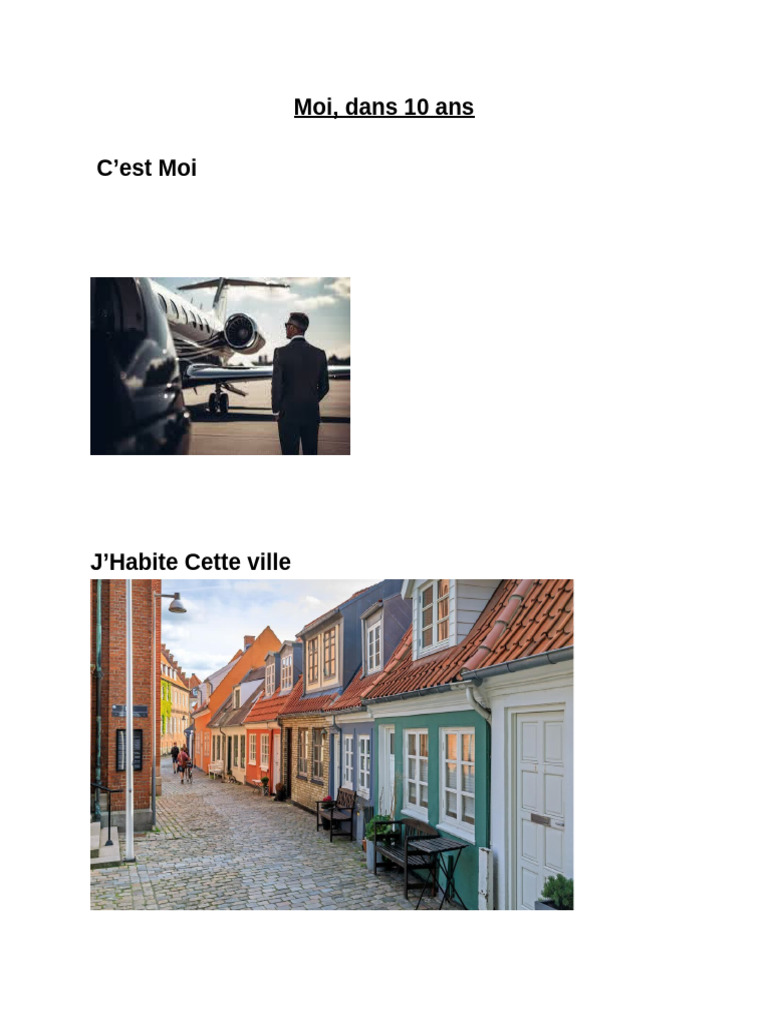 Moi, Dans 10 Ans C'est Moi | PDF