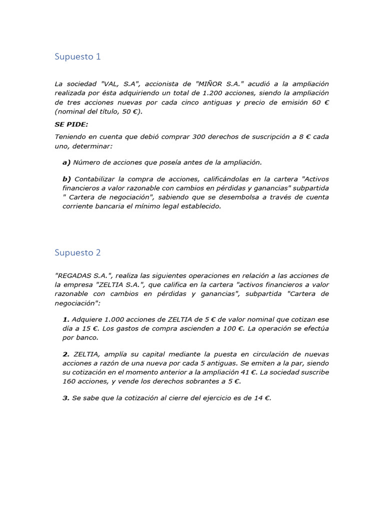 Ampliación de Capital II | PDF