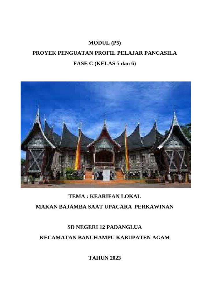 Modul P5 Fase C Kelas 5 Dan 6 Pdf