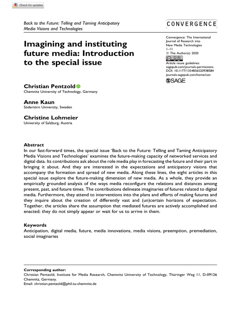 Future Media Introduction | PDF