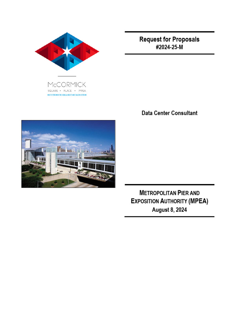 2024 25 M RFP Data Center Consultant - FINAL 8.5.24 | PDF