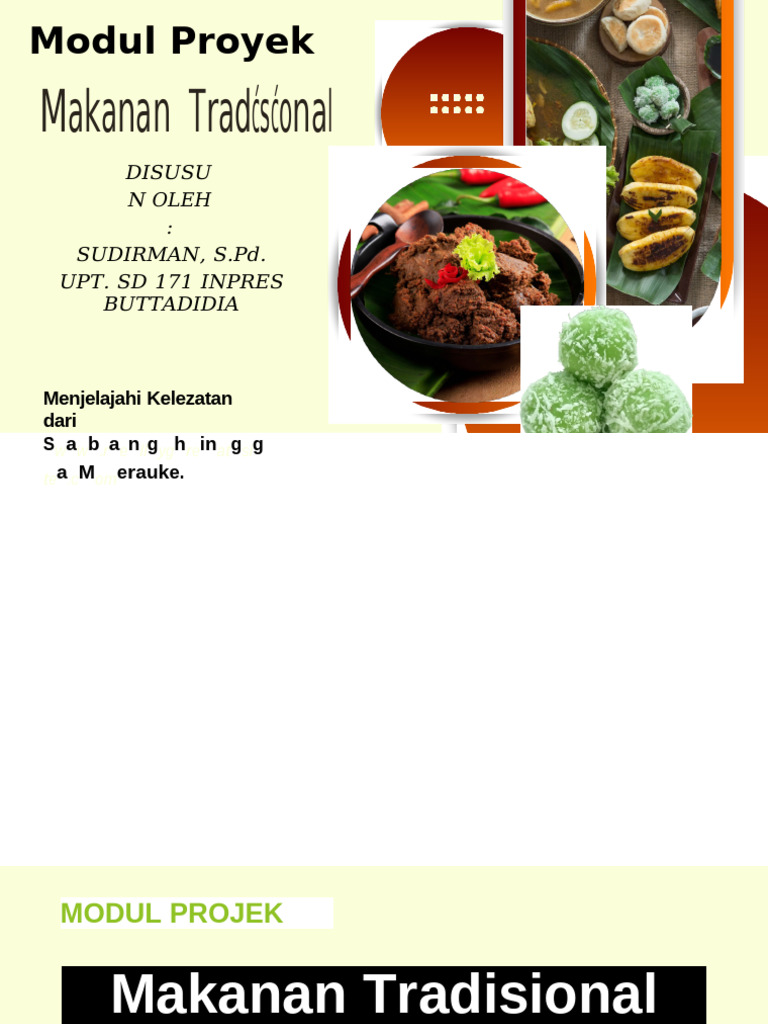 Modul Projek - Makanan Tradisional - Fase C | PDF