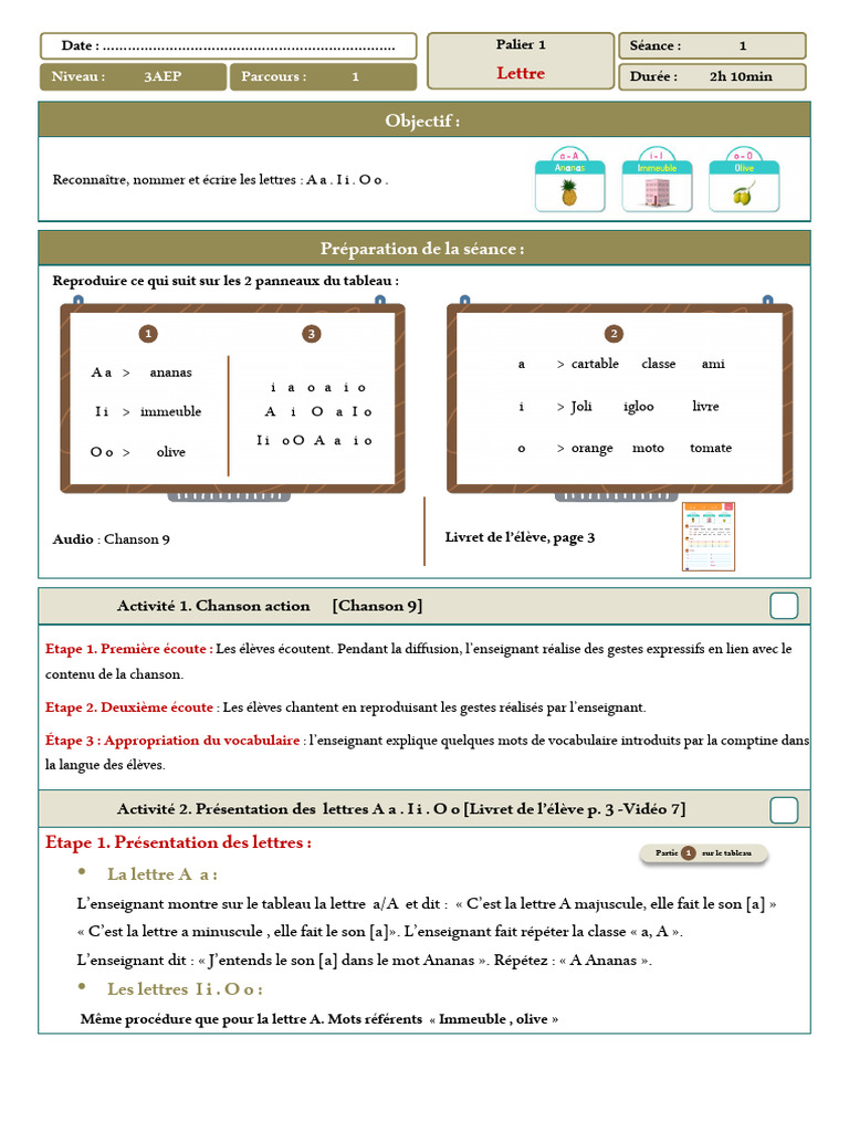 Fiches Du 3ème AEP | PDF