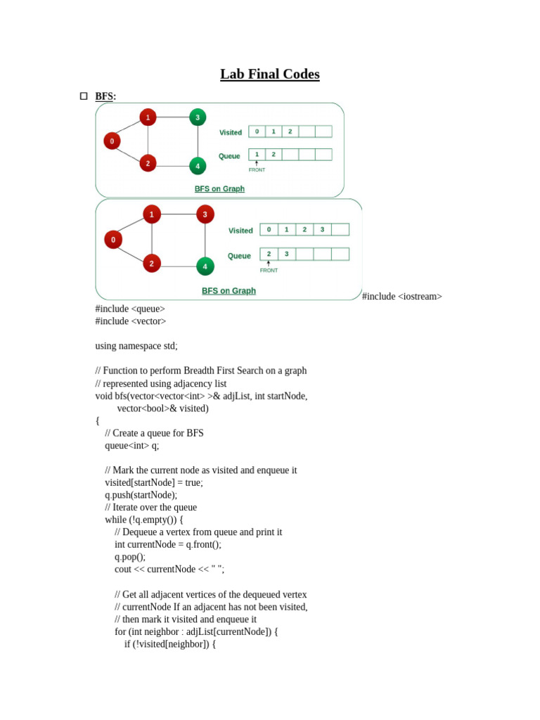 Lab Final Codes | PDF