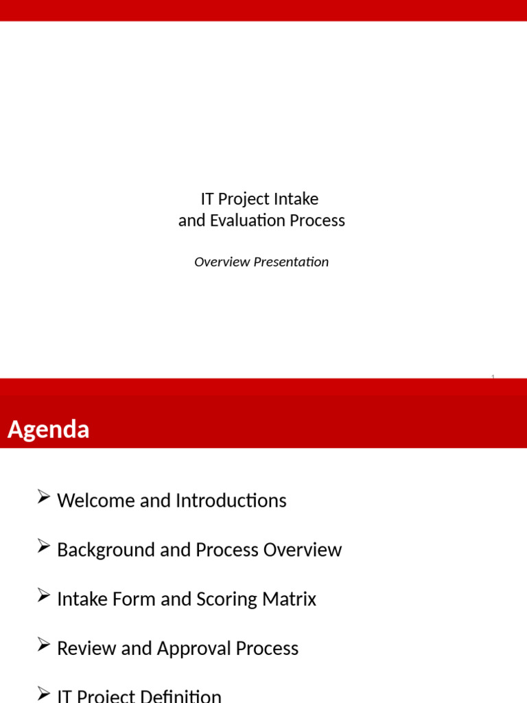 IT Project Intake and Process Software | PDF | Computer Network | Business