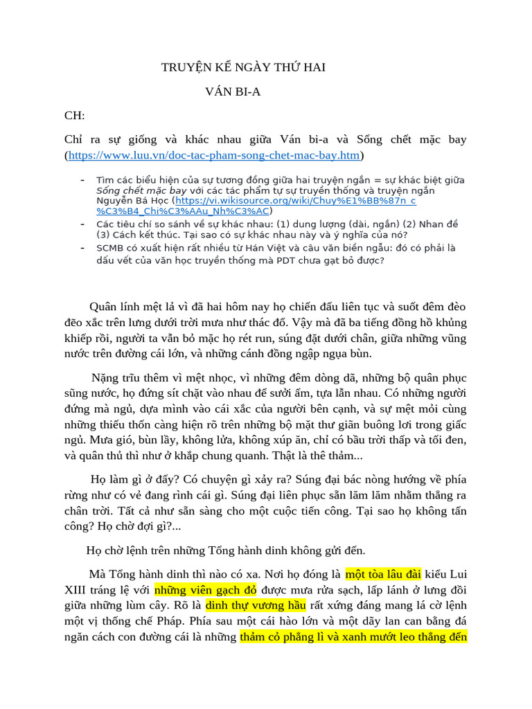 Van Bi - A - HDH | PDF