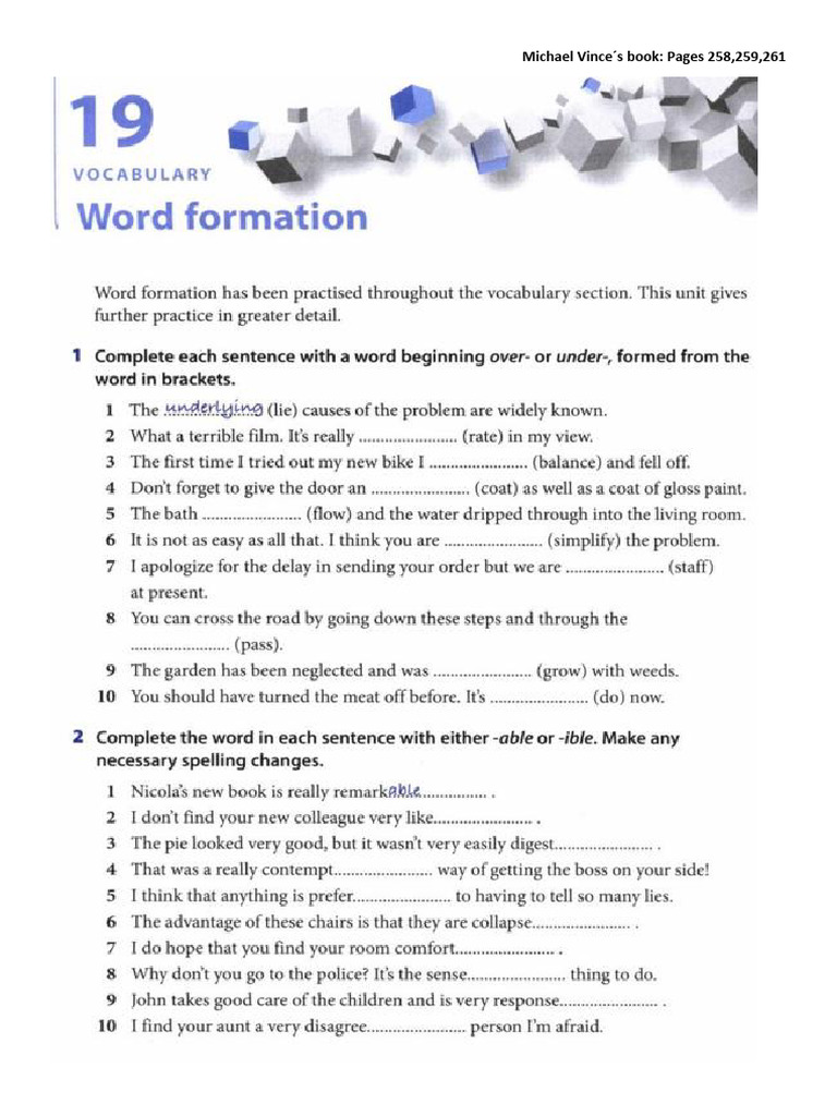 Advanced Word Formation | PDF