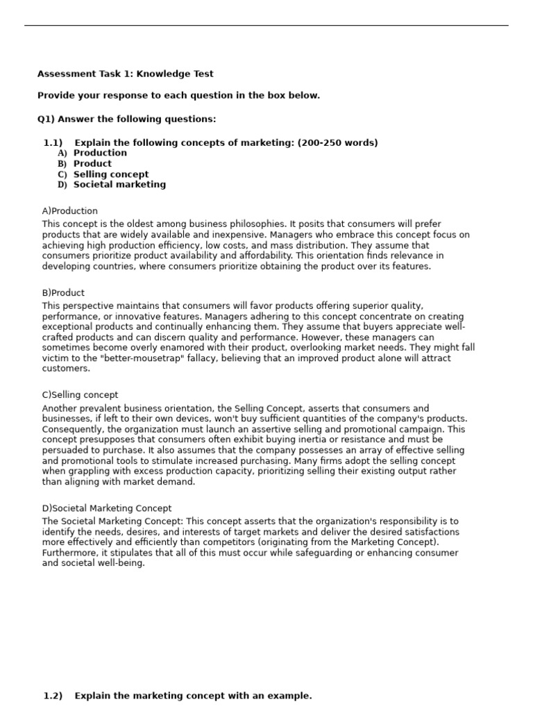 BSBMKG433 Task 1 | PDF