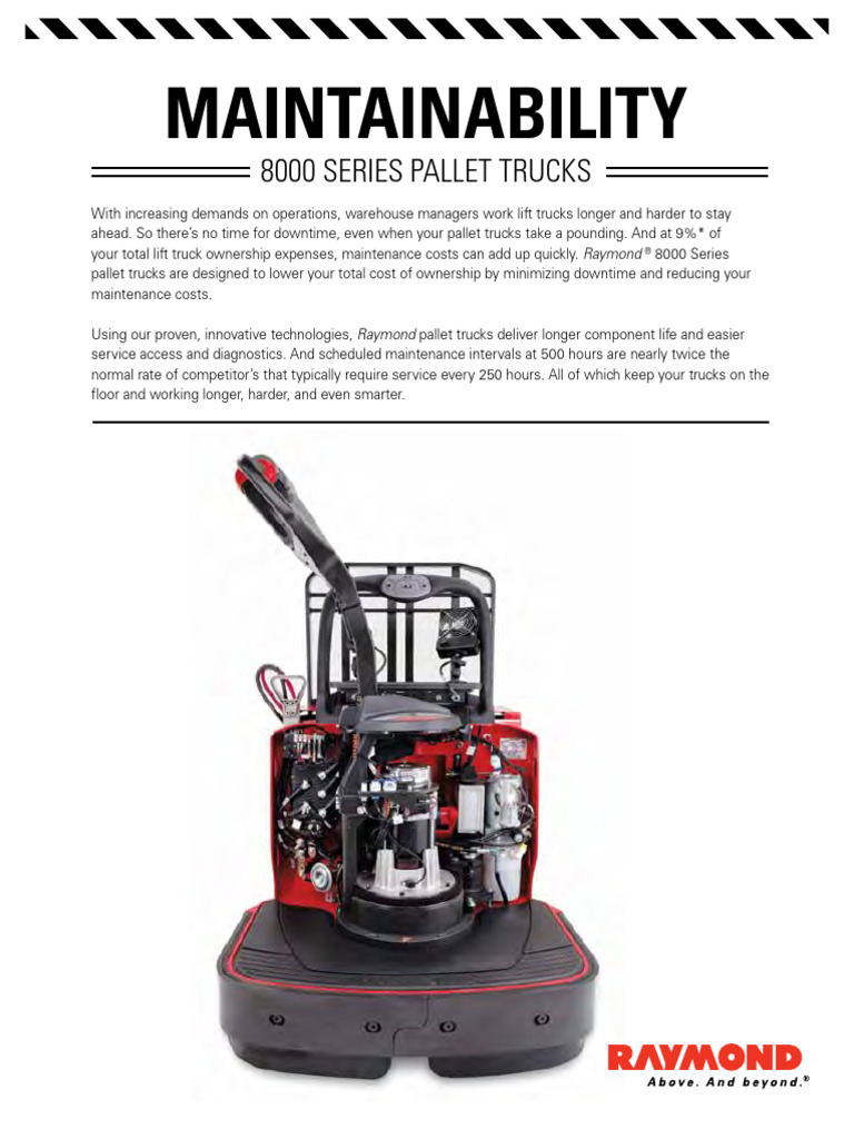 Raymond 8000 Series Pallet Trucks Maintainability | PDF