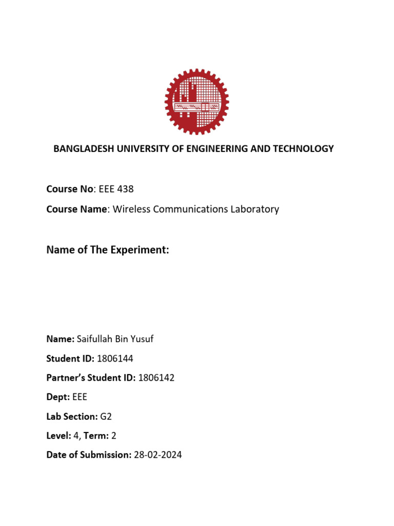 EEE 438 Exp 8 New | PDF