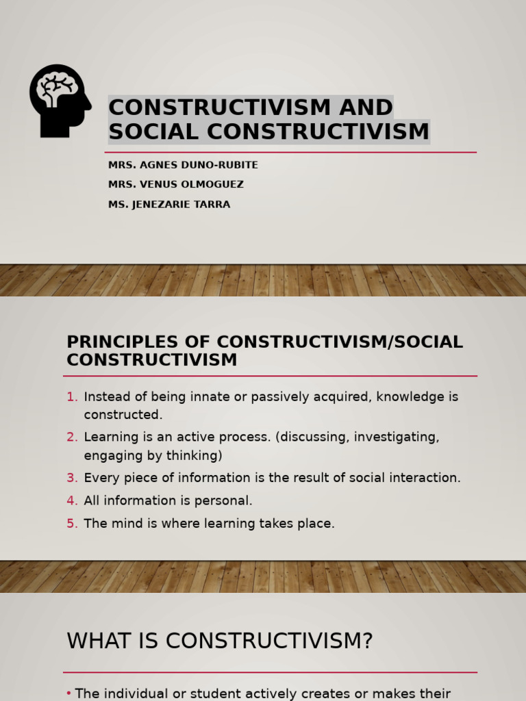 Constructivism and Social Constructivism | PDF