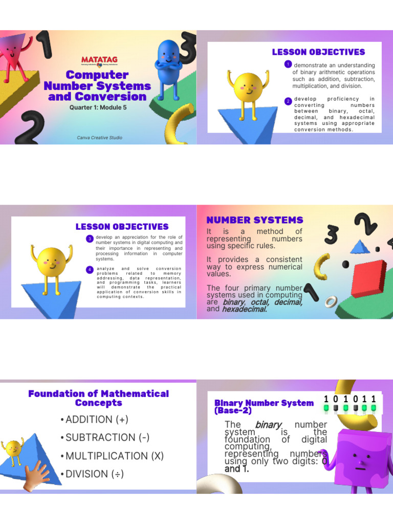 Module 5 - Computer Number Systems and Conversion 8udfon5 | PDF