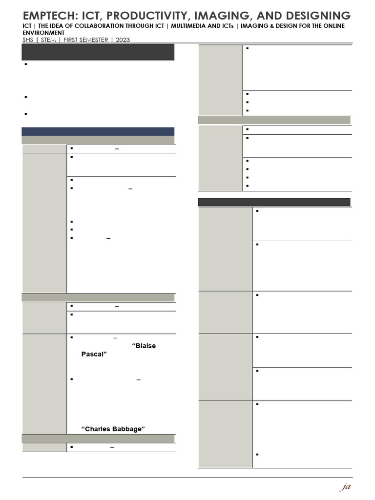 EmpTech - 1st Quarter | PDF