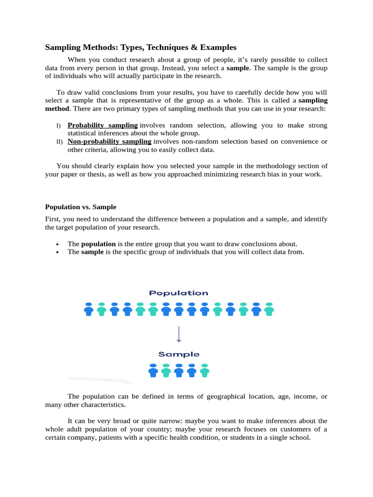 Sampling Methods | PDF