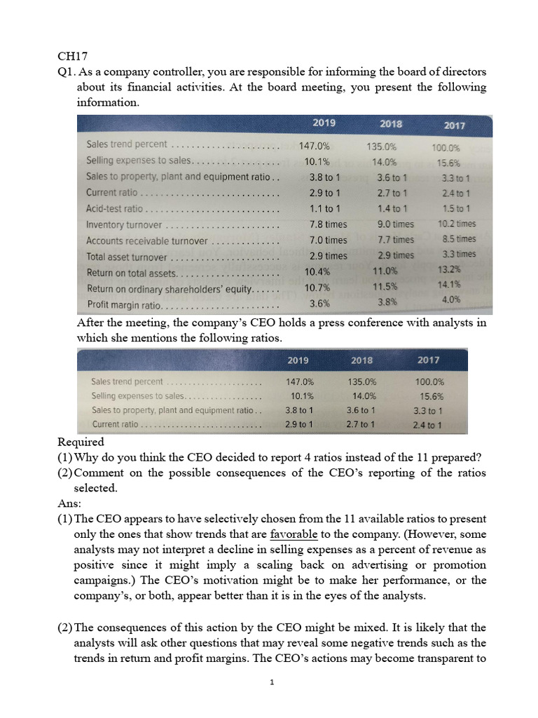 Exercise Ch17 2 | PDF