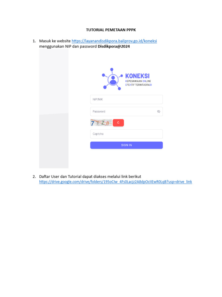 Tutorial Pemetaan PPPK | PDF