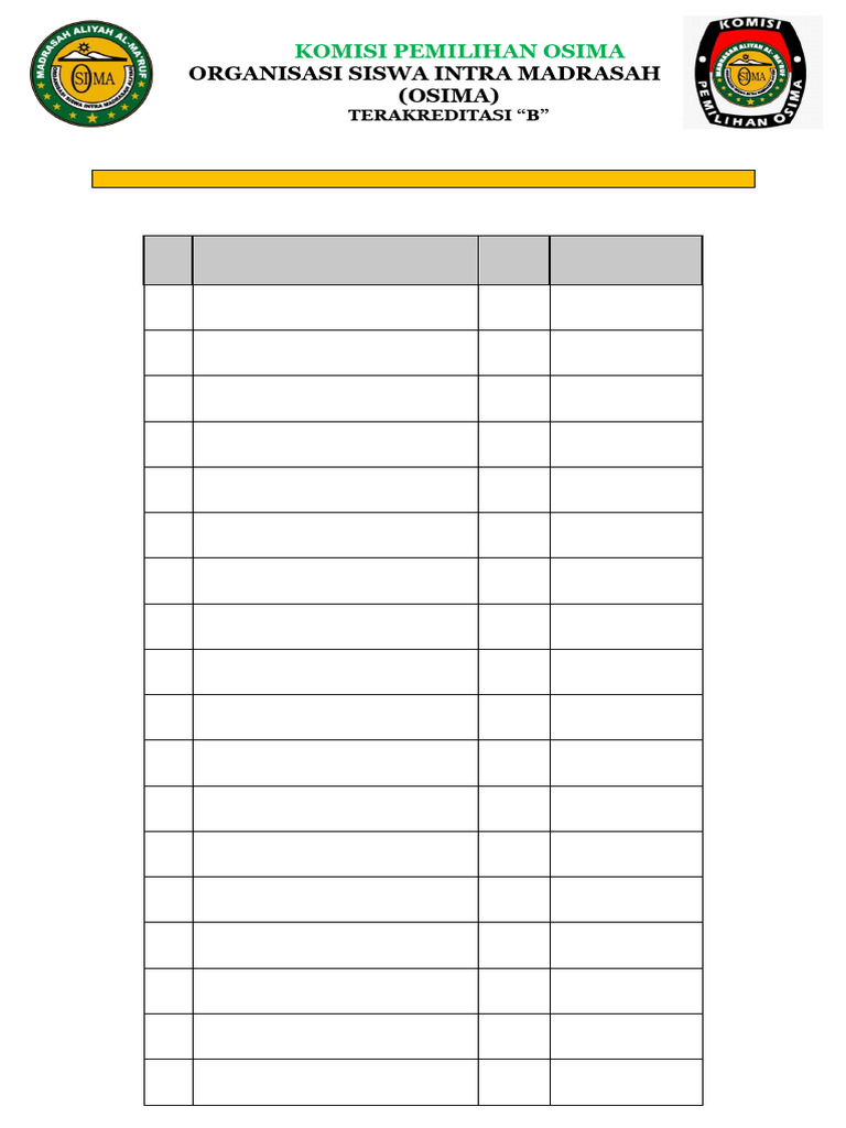 Pengumuman Hasil Seleksi Calon Pengurus OSIMA Terpilih Masa Bakti 2024 ...