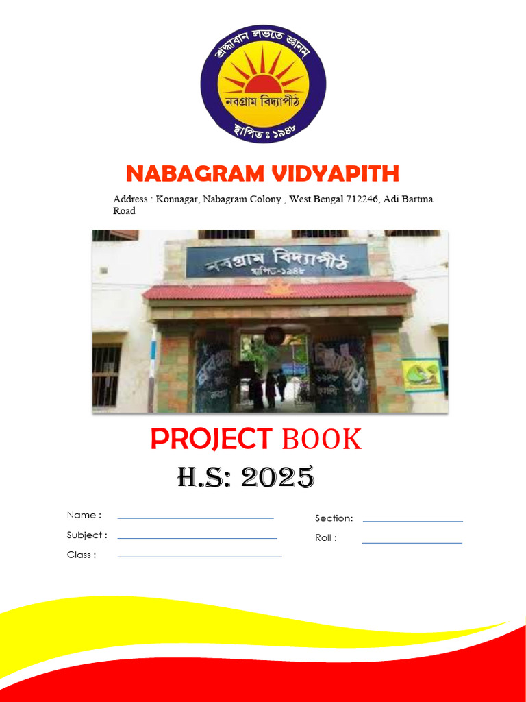 Nabagram Vidyapith Project | PDF