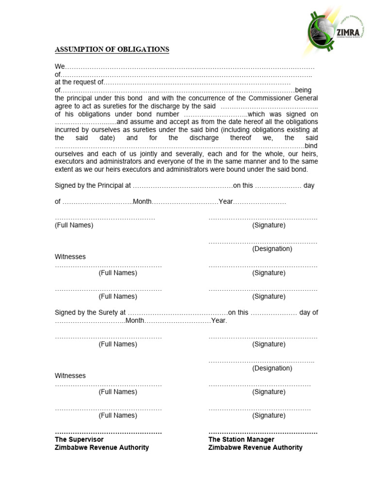 Assumption of Obligations | PDF | Surety | Games & Activities