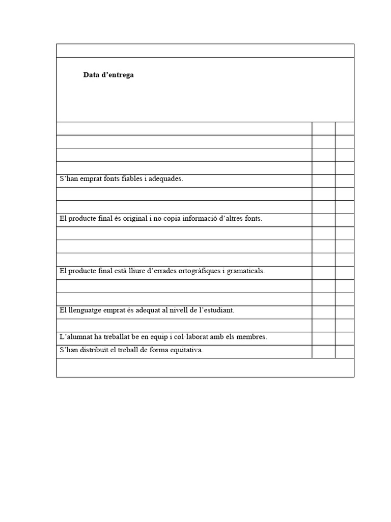 Instruments D'avaluació | PDF