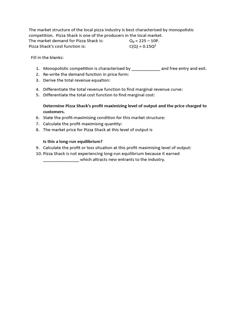 Assignment Part 2 Structured Questions | PDF