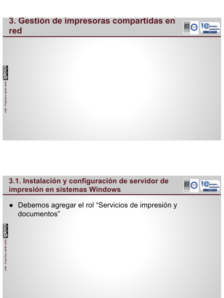 Gestión de Impresoras Compartidas en Red | PDF
