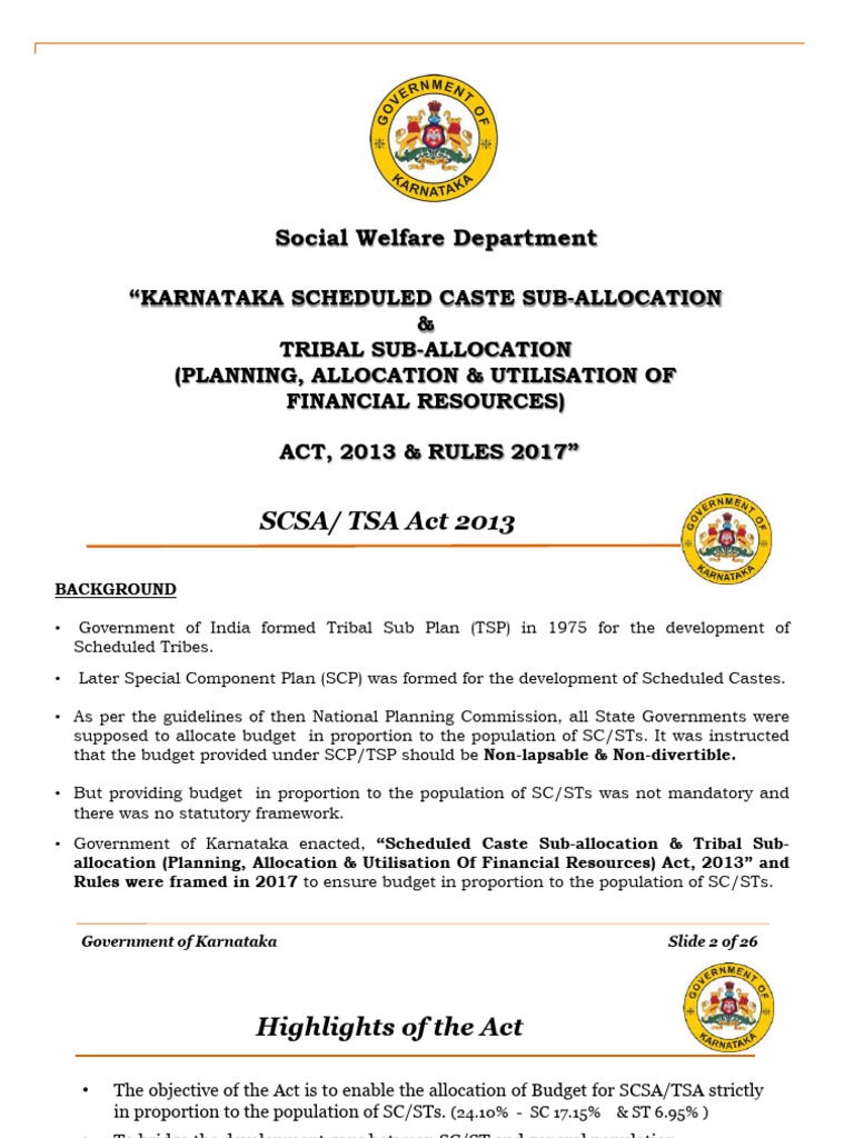 Scsa Tsa Act TSP | PDF