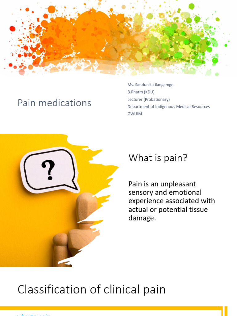 Pain Medications | PDF