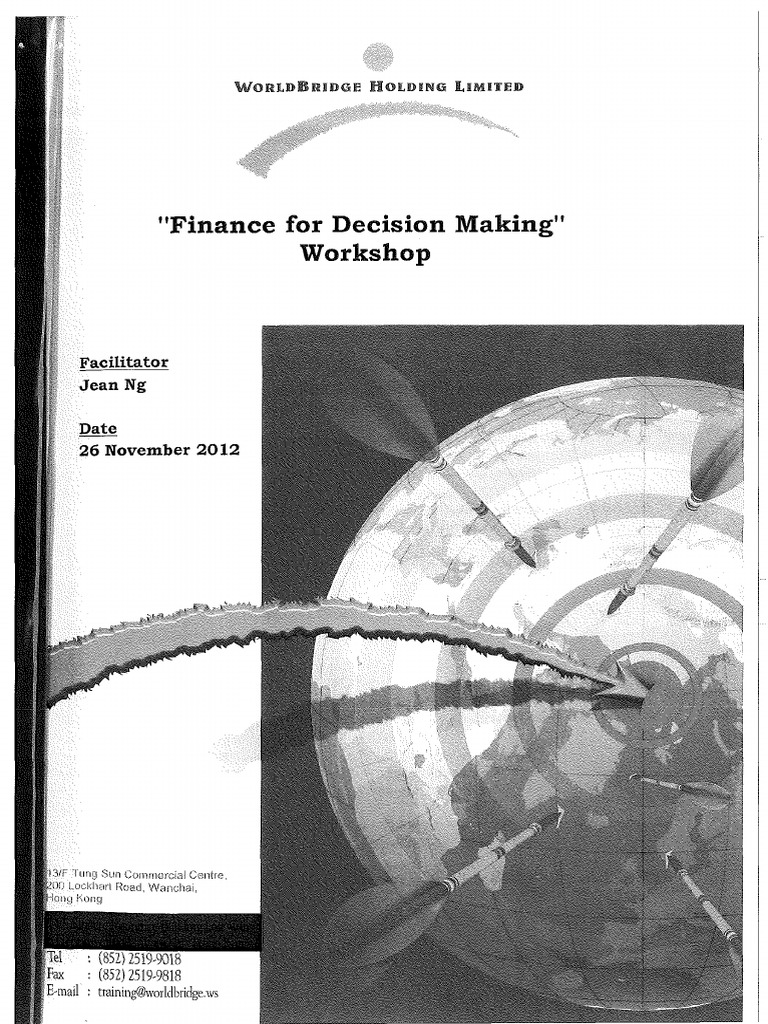 Finance For Decision Making (2012) | PDF