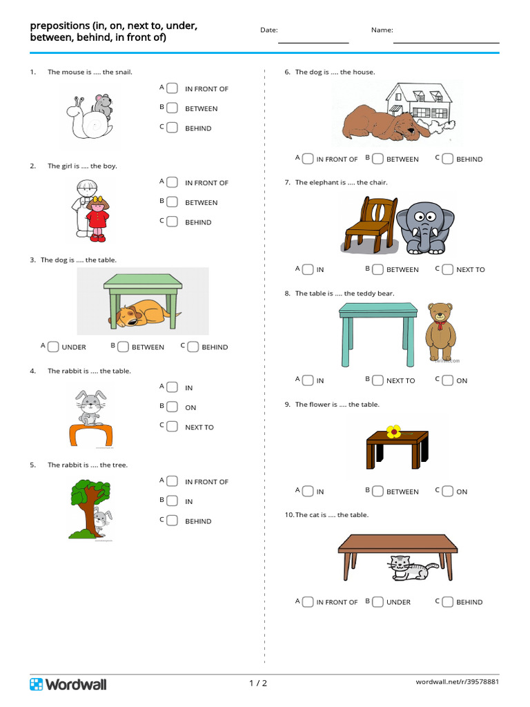 Test Preposition | PDF