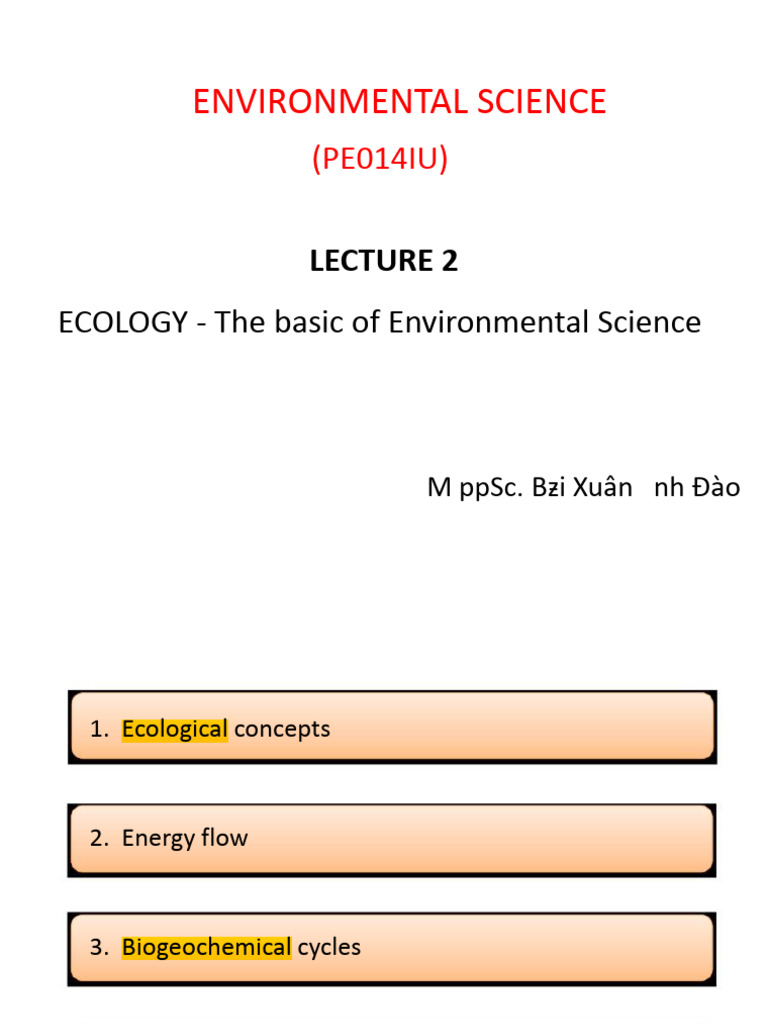 Lecture 2 Ecology p2 (Print) | PDF