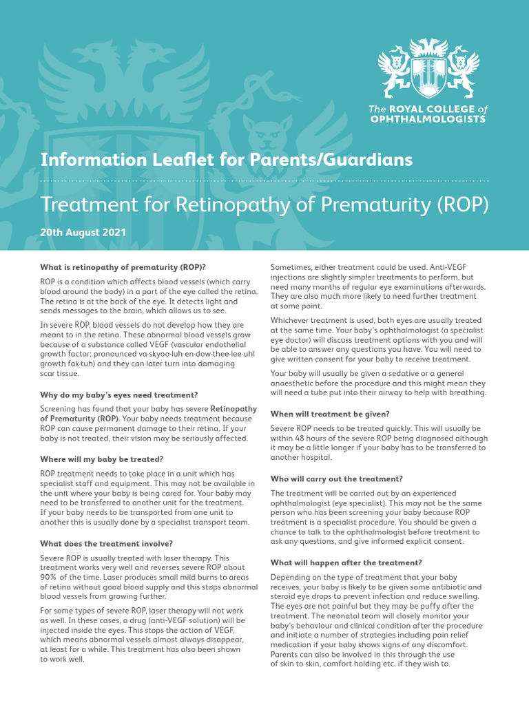 ROP Information Leaflet | PDF