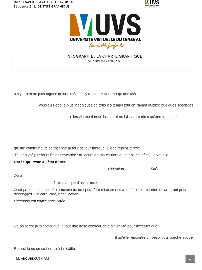 Infographie La Charte Graphique - Seq3 | PDF