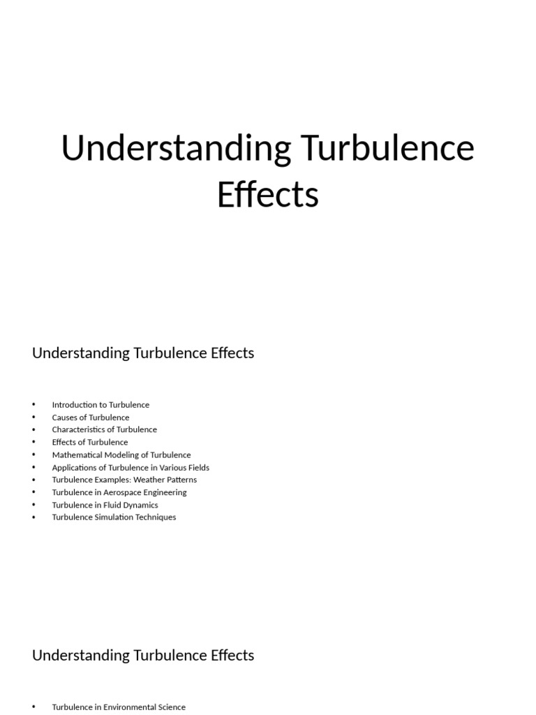 Understanding Turbulence Effects | PDF