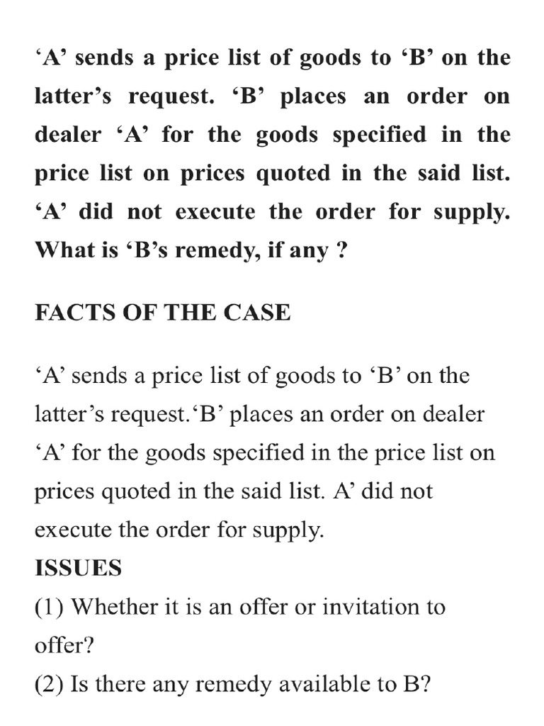 Case Study (Business Law) | PDF